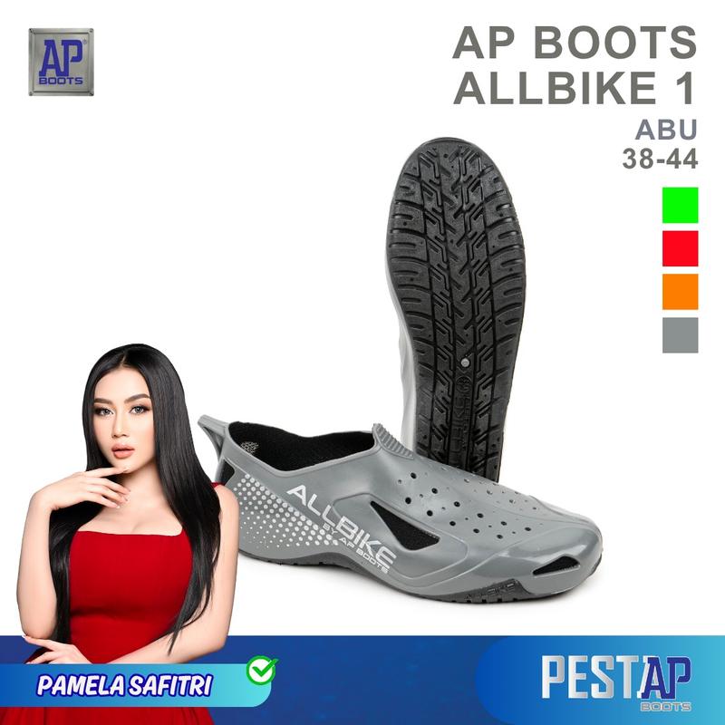 AP Boots ALLBIKE Abu - Sepatu Bike PVC - Shop | Tokopedia