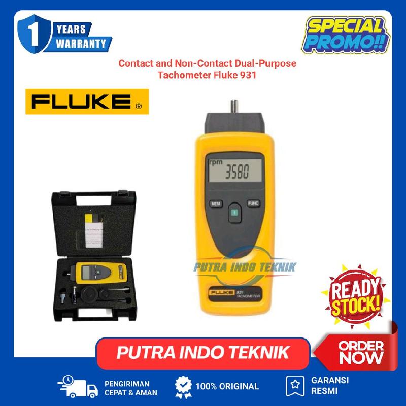 Contact and Non-Contact Dual-Purpose Tachometer Fluke 931 - Shop ...