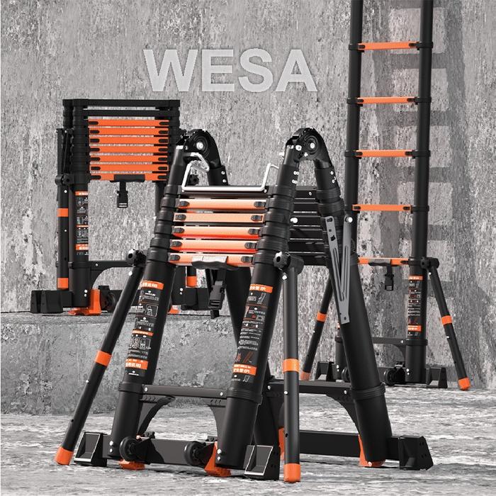 Promo tangga lipat teleskopik telescopic teleskop double aluminium ...