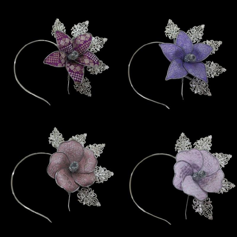 Sanggul lintang tepi bunga songket sil ver series - TikTok Shop Malaysia