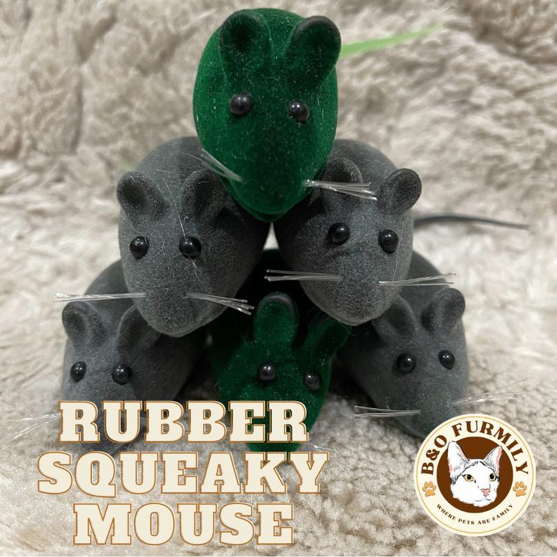 BO FURMILY - Rubber Squeaky Mouse - Pet Toys / Cat Toys / Small ...