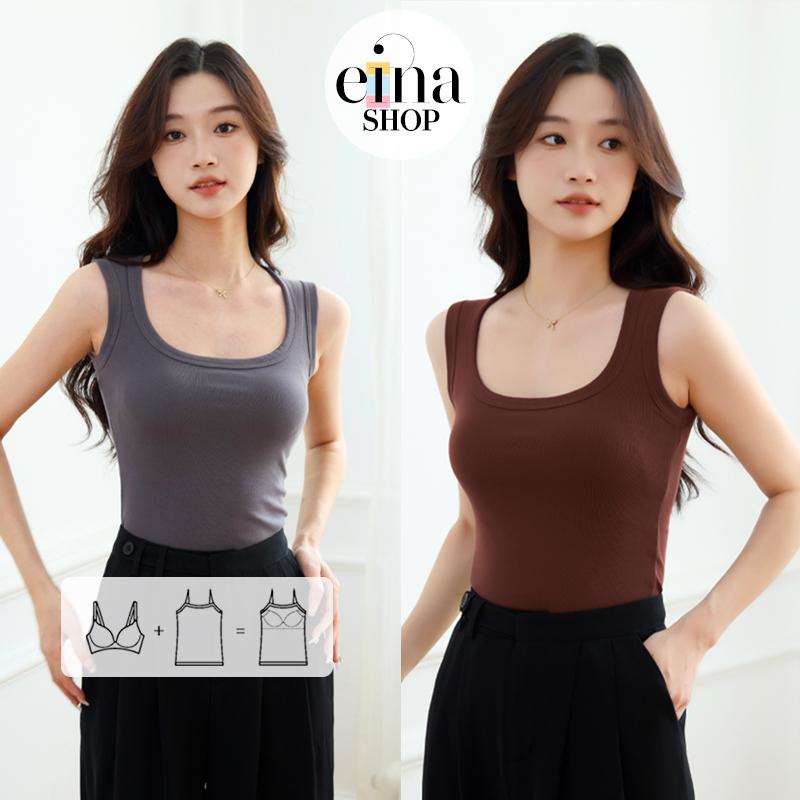 Einashop Delia Bra Padded Singlet SG Ship - TikTok Shop Singapore