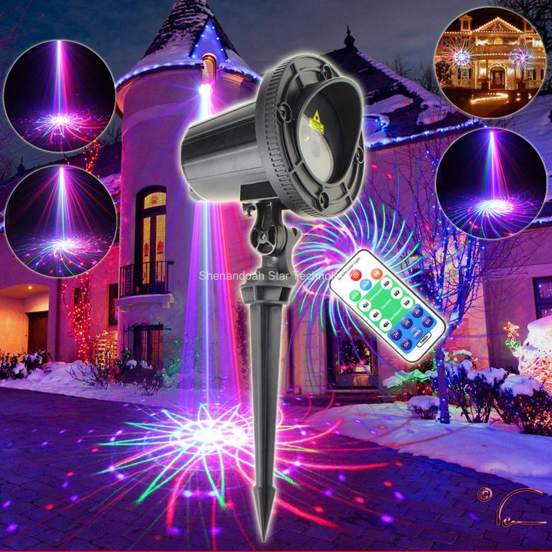 ESHINY Outdoor Waterproof RGB Laser 36 Patterns Projector Coffee ...