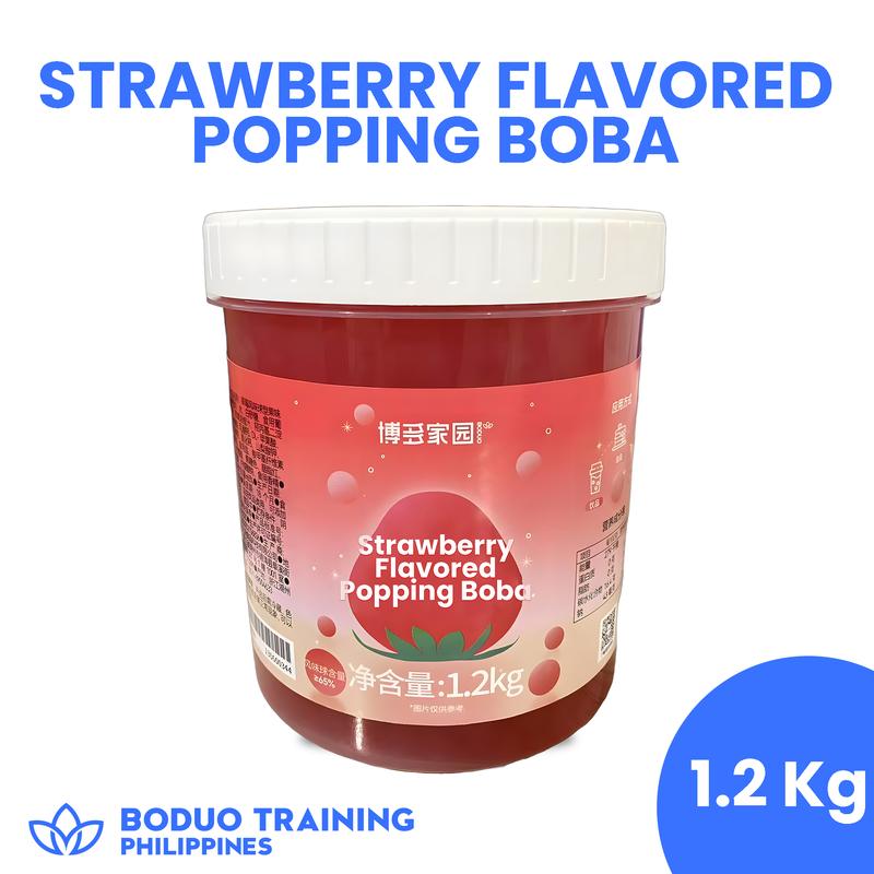 Strawberry /yogurt Popping Boba 1kg Popping boba Milktea/milktea ...