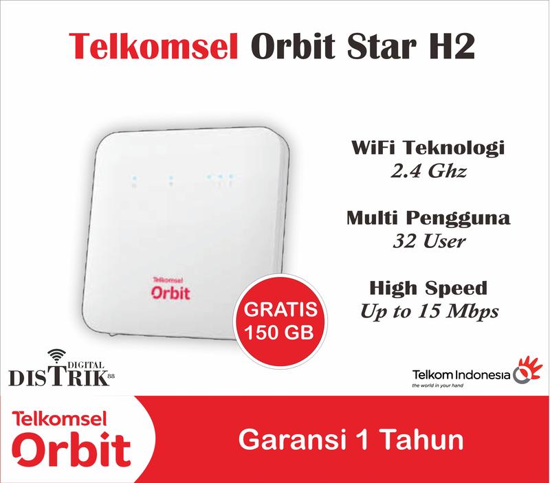 Telkomsel Orbit Star H2 Modem Router Wifi 4G - Shop | Tokopedia