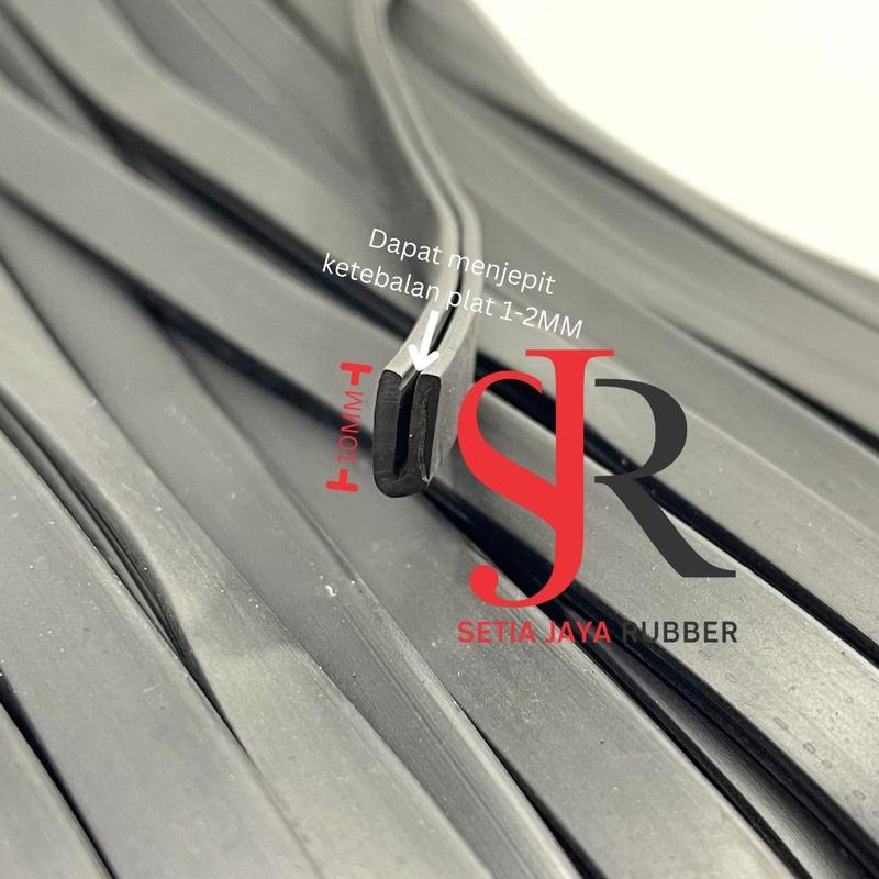Karet U List Jepit Tinggi 1 CM / 10 MM Jepit Plat Besi / Kac - Shop ...