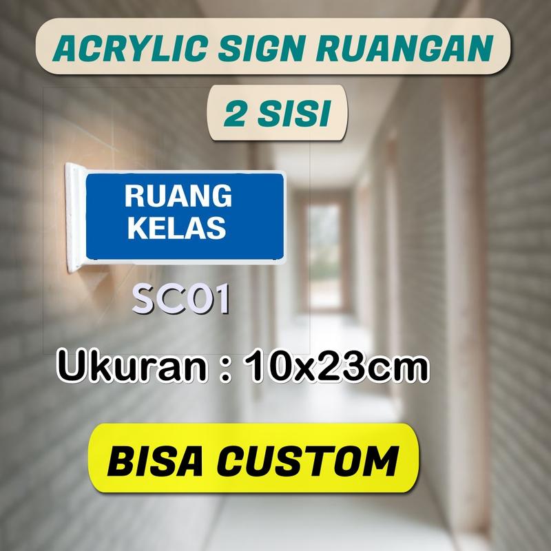 Sign Board Ruang Kelas Papan Petunjuk Nama Ruangan - Shop | Tokopedia