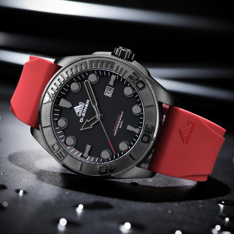 Jam Tangan Kuarza Getah Lelaki, D-Ziner, DZ-9067 - TikTok Shop Malaysia