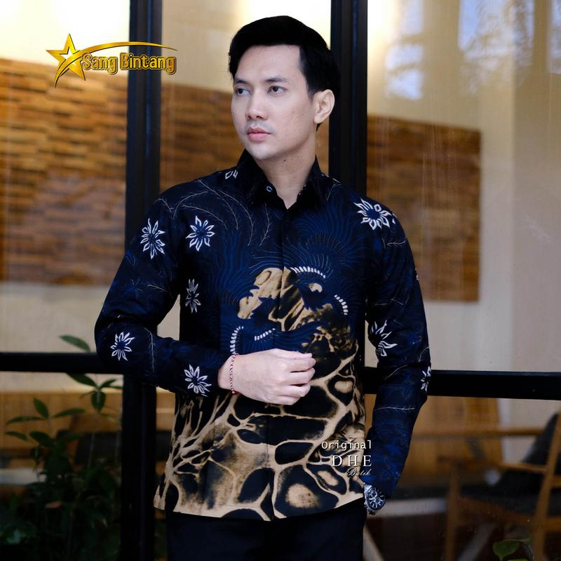 Batik Sang Bintang Kemeja Batik Pria Lengan Panjang Atasan Batik - Shop ...