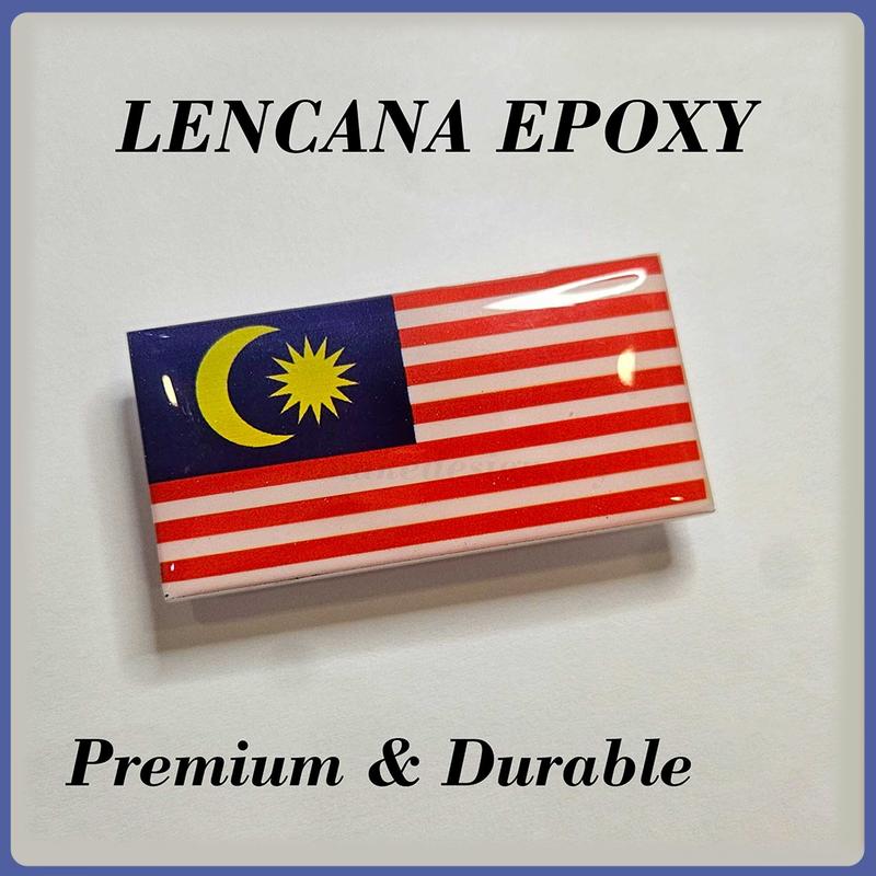 Pin Lencana Malaysia, Jalur Bintang, Saiz 5x2.5cm, Saiz Standard ...