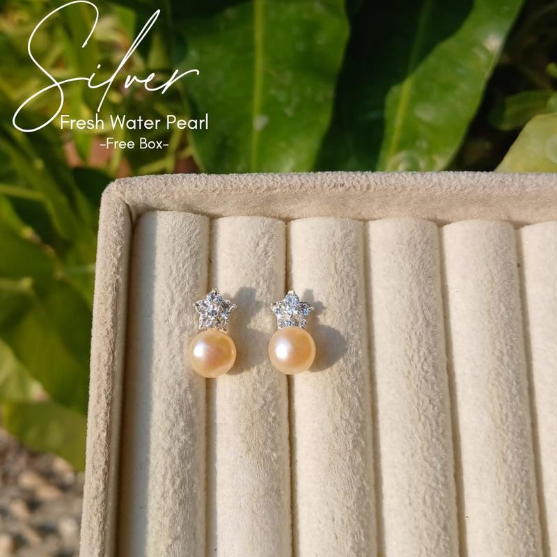 Giwang Perak Murni Motif Bunga Mutiara Lombok Asli BERSERTIFIKAT - Shop ...