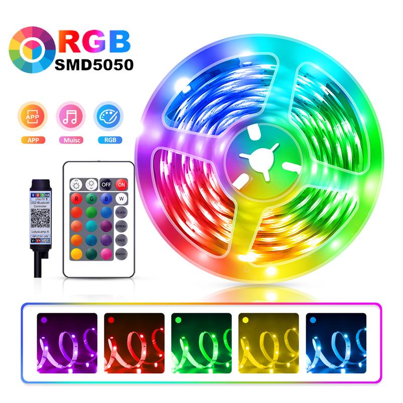 1M-15M RGB Light Strip Lamp Decorate Lamp Bluetooth USB Infrared ...