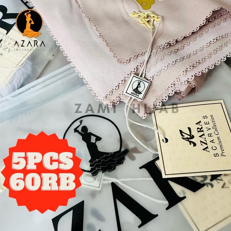 Paket 10 Scarf AZARA OSKARA MOTIF LC MIX Voal Katun Lembut Tepi - Shop ...