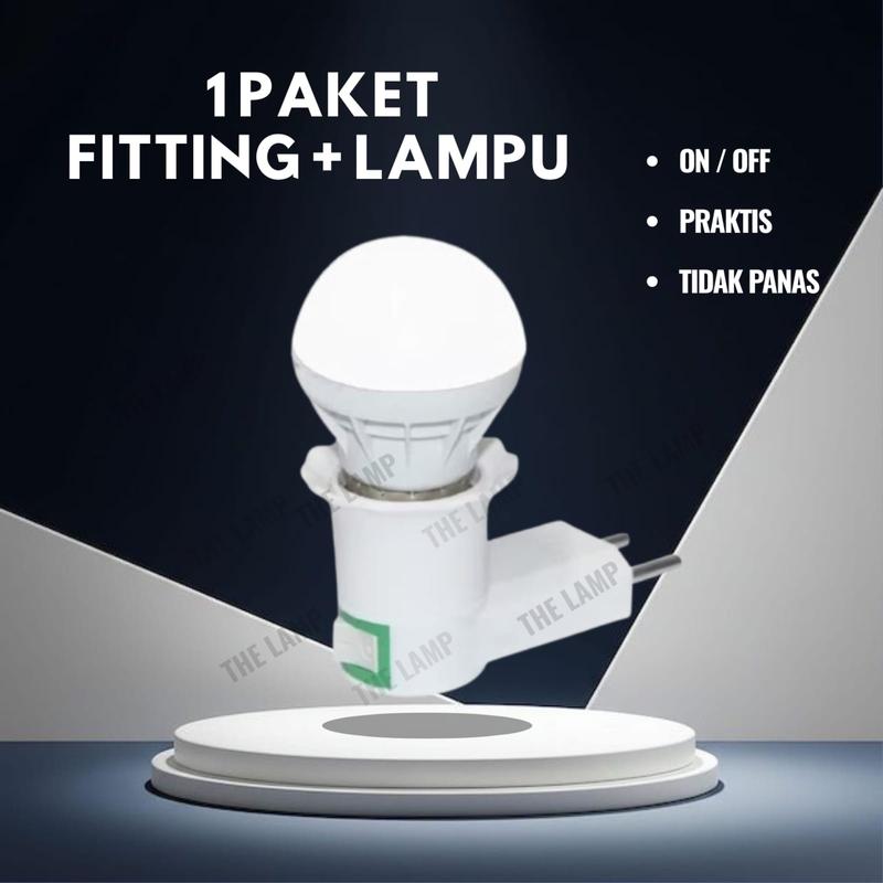 Satu Set Lampu Tidur Fitting dan Lampu 5w - Shop | Tokopedia