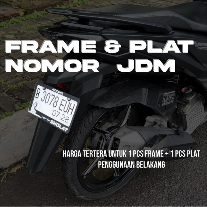 Jual Frame Plaatee JDM Vario Beat Mio Lexi Aerox Nmax Print UV Custom ...