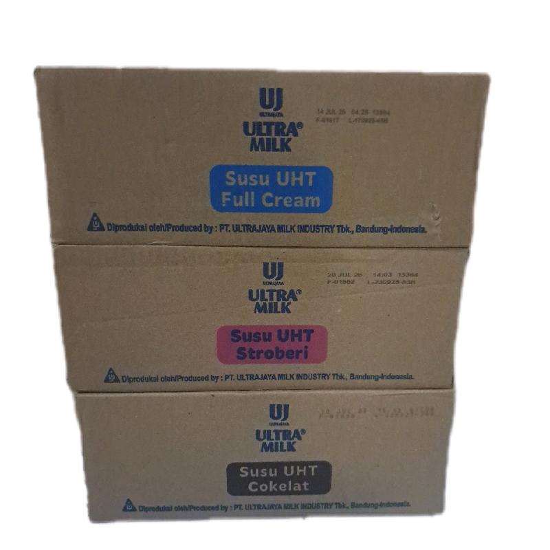 Ultrajaya Ultra Milk 200 ml - 1 Karton Isi 24 Pcs Full Cream Coklat ...