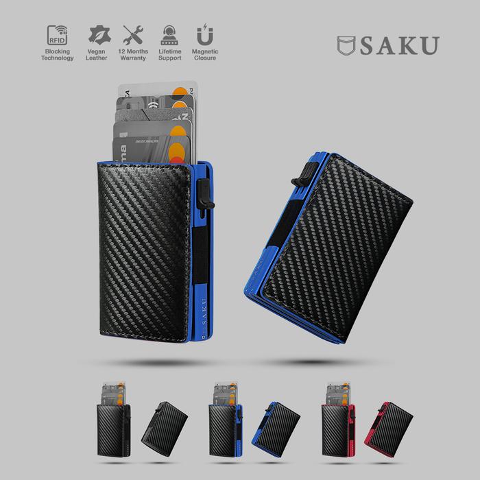Promo SAKU Dompet Kartu Pria Wanita Smart Wallet Card Holder RFID ...