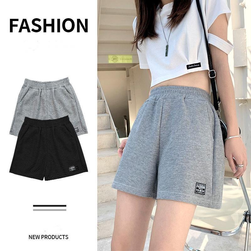 Seluar pendek sukan grid wafel untuk wanita Waffle grid sports shorts ...