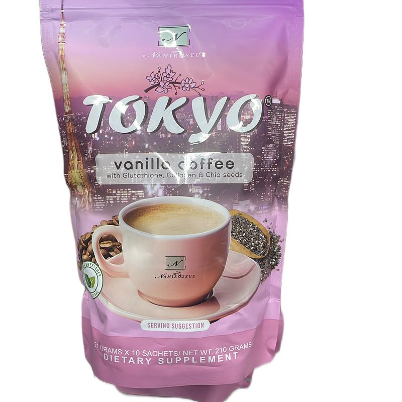 TOKYO Vanilla Coffee with Glutathione , Collagen & Chia seeds - TikTok ...