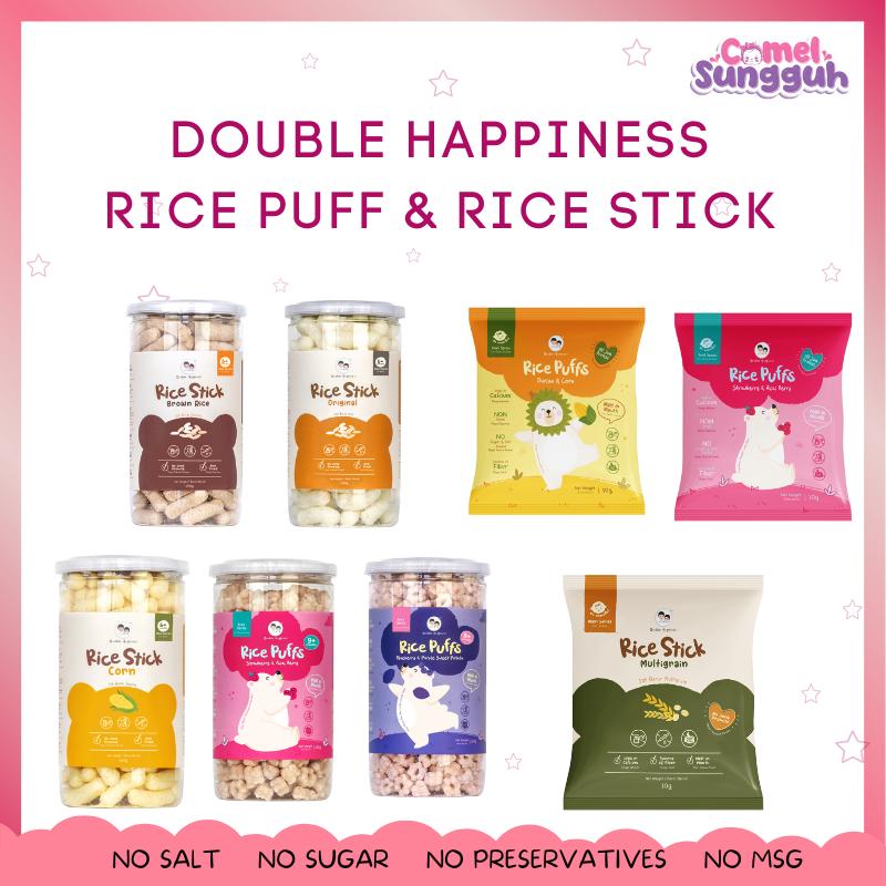 Double Happiness Rice Puff and Rice Stick Snack Bayi 6m+ Snack - TikTok ...