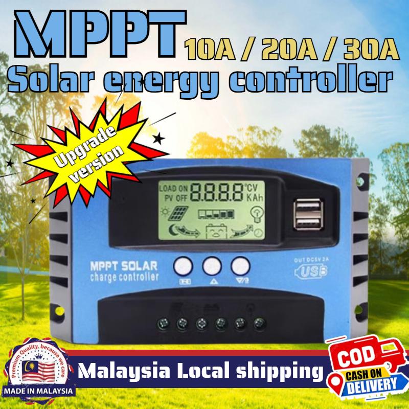 MPPT solar controller 10A/20A/30A fully automatic charging and discharging universal Power Home ...
