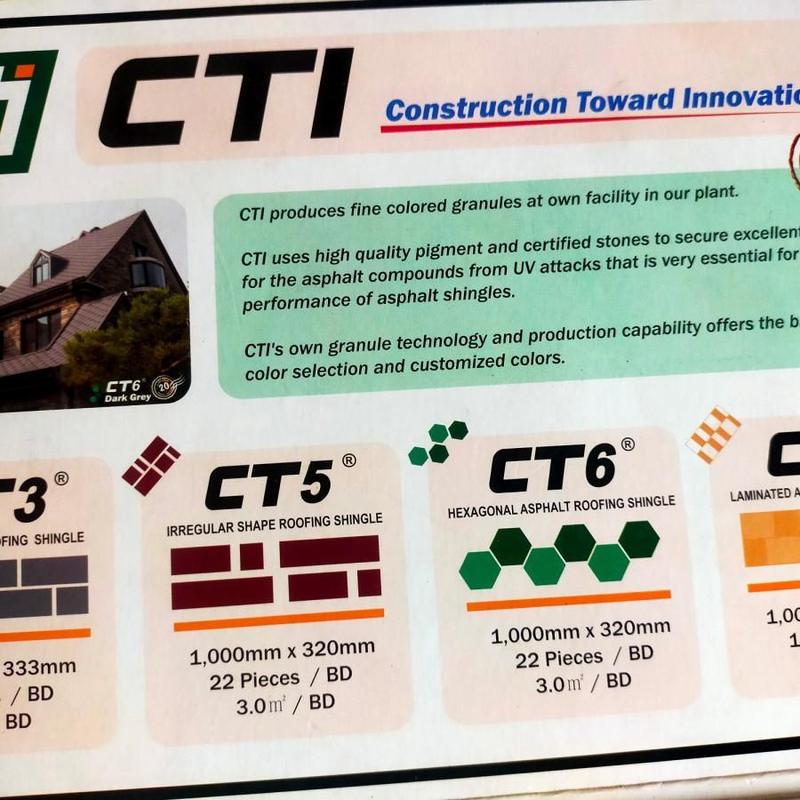 Atap Bitumen CTI type CT3, CT5, CT6 dan CT7 tebal 3 mm - Shop | Tokopedia