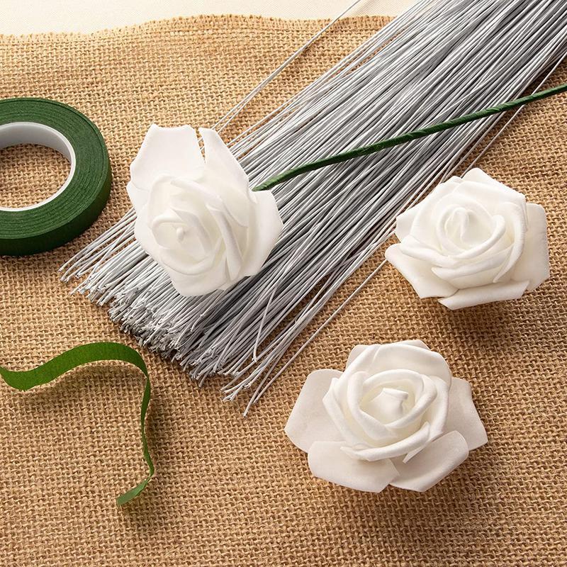 Floral Wire - 200 Pieces Flower Wire, Floral Stem Wire for Florist ...