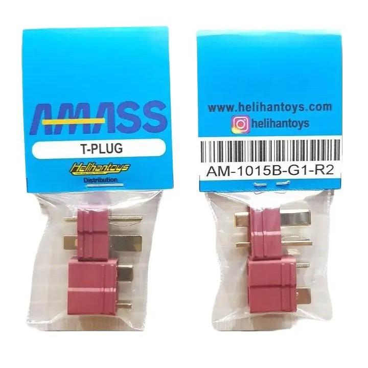 AMASS AM-1015B T-PLUG DEANS 25A MALE AND FEMALE SET (RED) #AM-1015B - Shop | Tokopedia