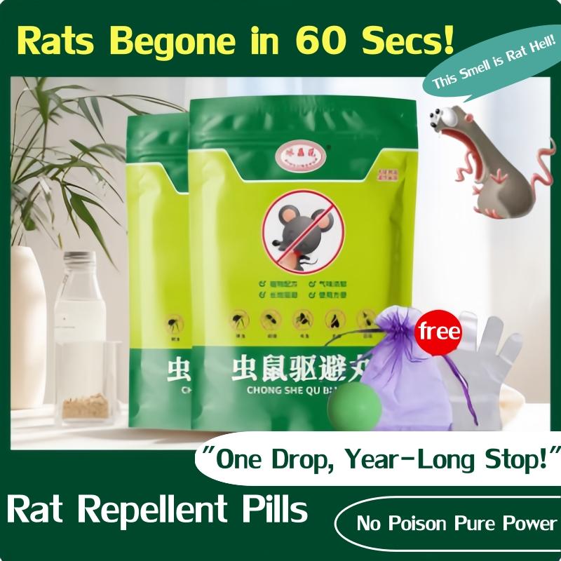 Deep clearing of mice Rat Repellent Pills Plant-Based Lemon Ginger ...