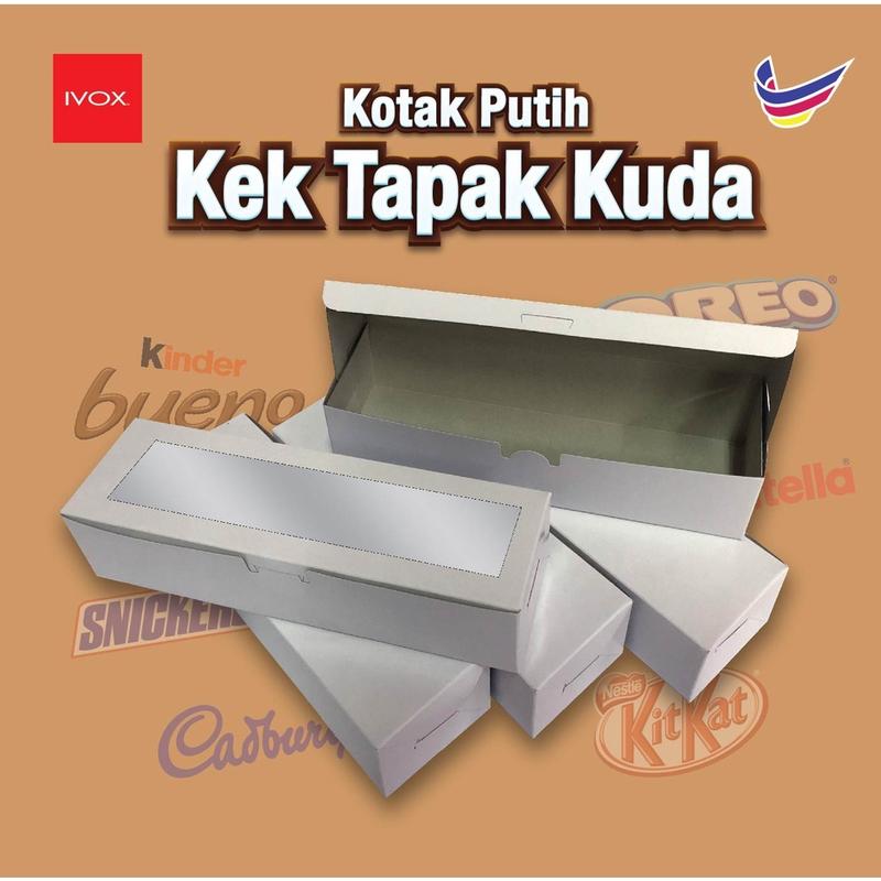 SPECIAL OFFER! Kotak Putih Kek Tapak Kuda / Roti John / Kek Roll ...