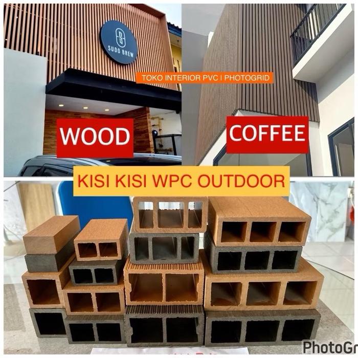 Jual Kisi kisi WPC outdoor hollow facade fasad outdoor / Plafon kisi ...