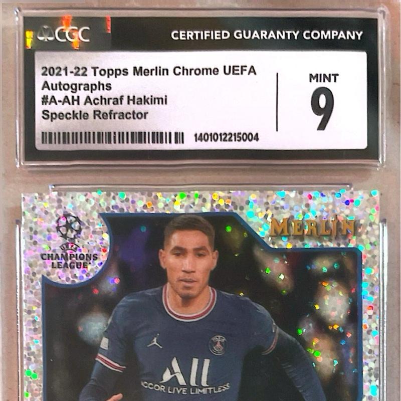 2021 Topps Merlin autograph Hakimi #A-AH refractor cgc 9 - TikTok Shop ...
