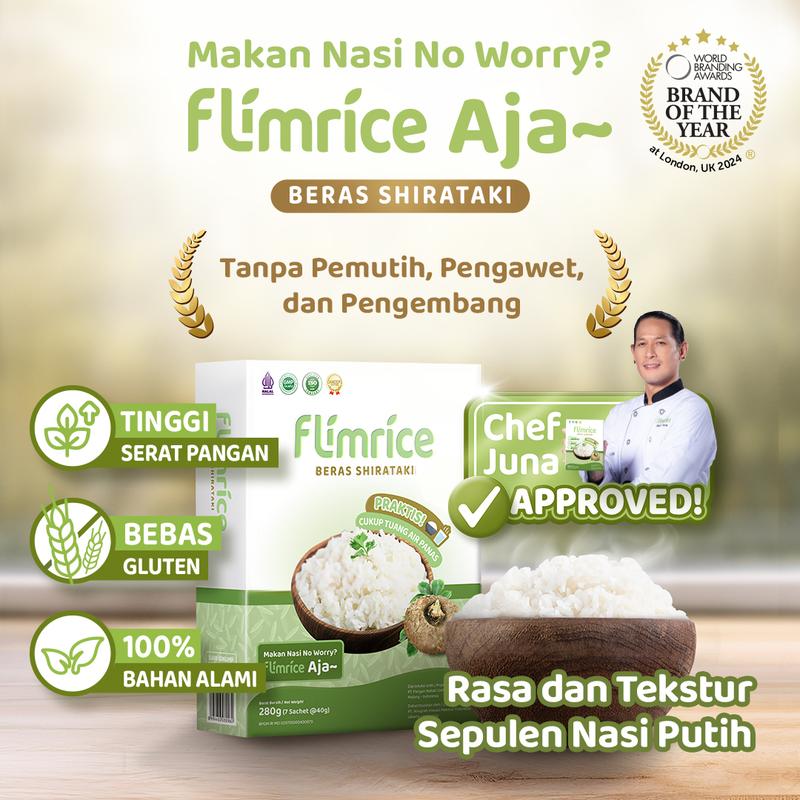 [New Launch] Flimrice Nasi Shirataki - 1 box isi 7 sachet - Shop ...