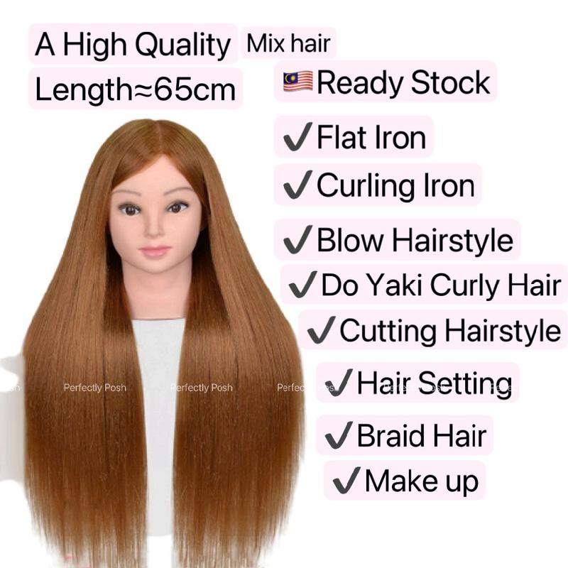 A High Quality Hair Styling Wig Practice Training Doll Human - TikTok ...