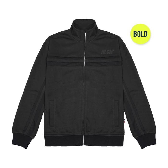 Hooligans Jacket Tracktop Bold Woodgate BOB Black Casual Jaket - Shop ...