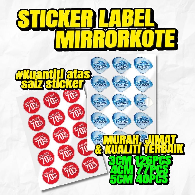 Label Sticker Produk Makanan Murah Jimat Kualiti Terbaik - TikTok Shop ...