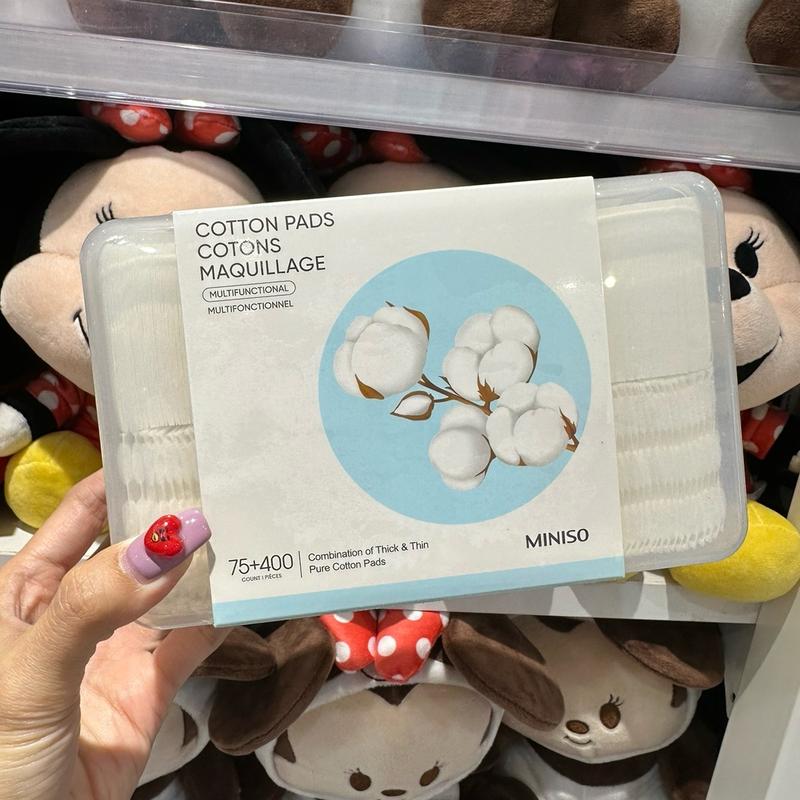 NEW PACK Miniso Combination of Thick & Thin Cotton Pads (75+400 - Shop ...