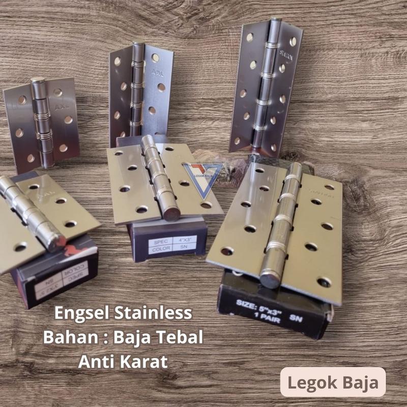 Engsel merk AXL 4 inch / Engsel Stainless Steel / Engsel Pintu - Shop ...