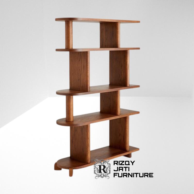 Rak Hias Jati Minimalis Perhutani Grade A Dimensi 100x40x180 - lemari ...