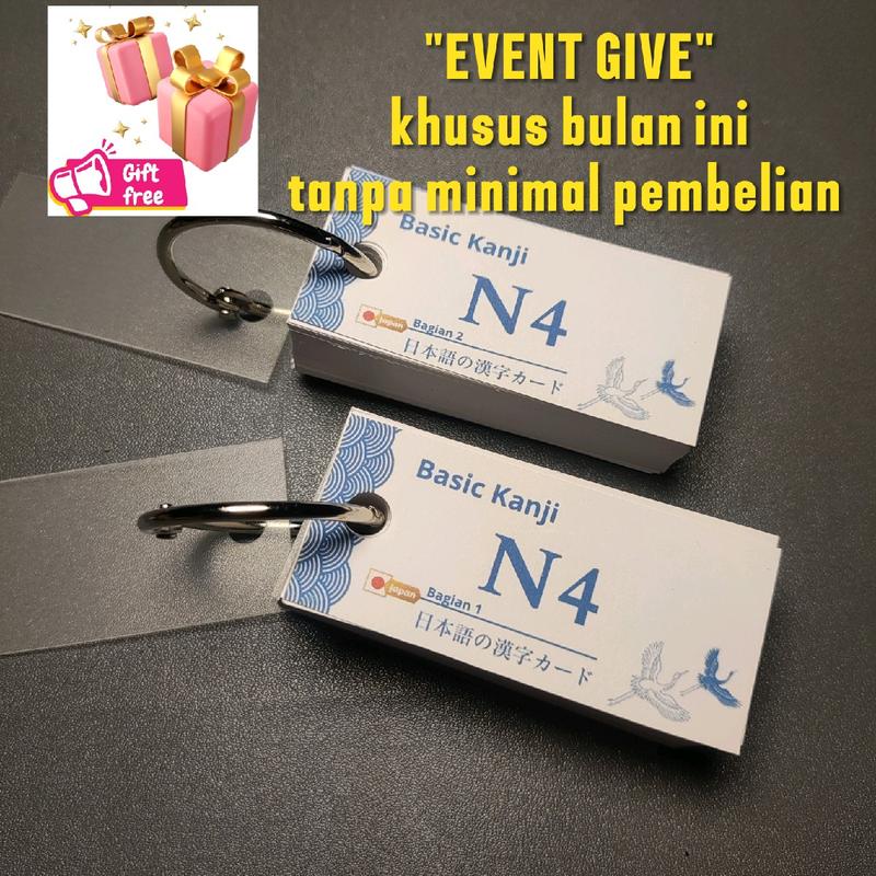 BASIC KANJI N4,FLASH CARD KANJI BAHASA JEPANG - Shop | Tokopedia