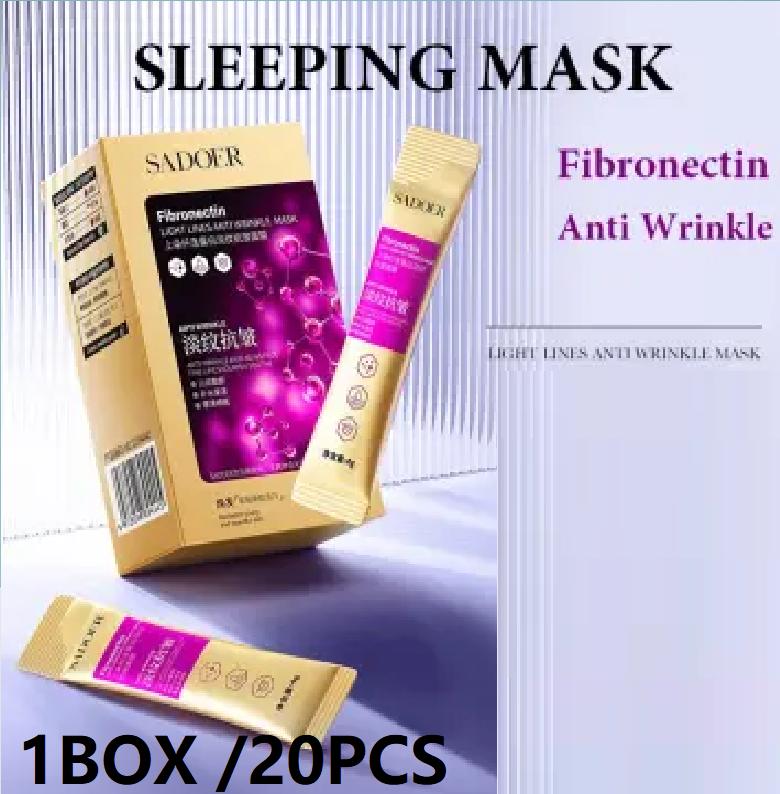 (20pcs/box) SADOER Anti Wrinkle Face Sleeping Mask fibronectin - TikTok ...