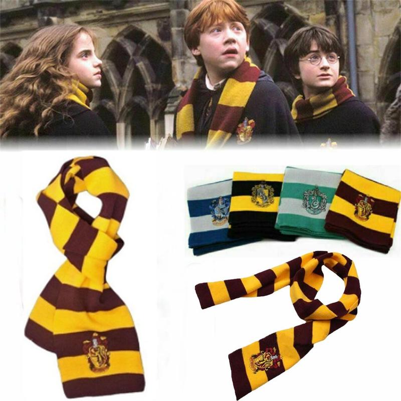 Selendang Kolej, Bahan Lembut, Corak Anime Harry Potter, Hufflepuff ...