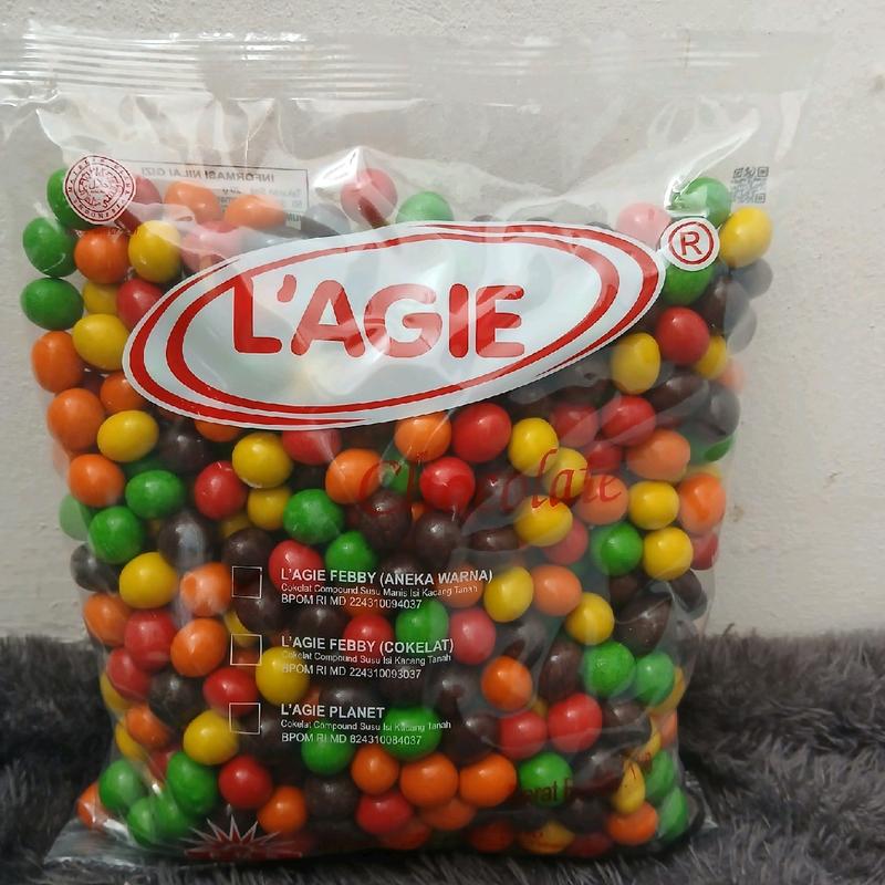 LAGIE FEBBY ANEKA WARNA ISI KACANG TANAH, BERAT BERSIH 1000 GRAM - Shop | Tokopedia