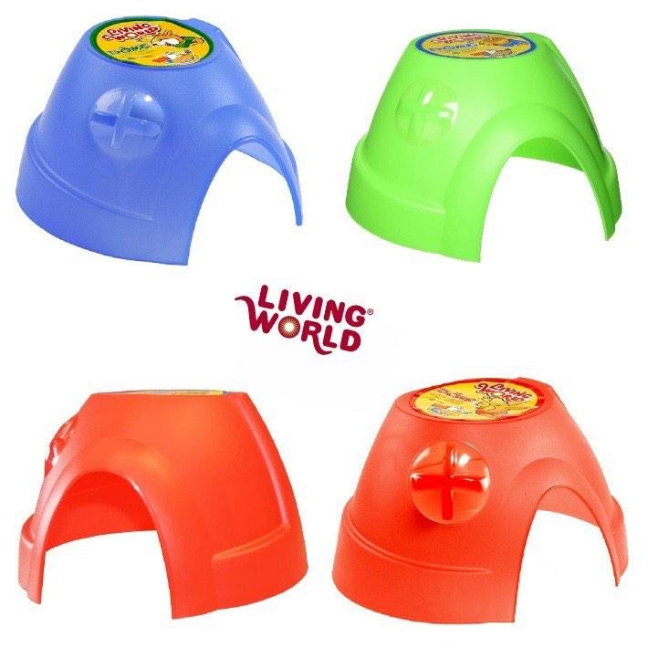 LIVING WORLD Dome Igloo Small Animal Hideout House Hamster Rabbit ...