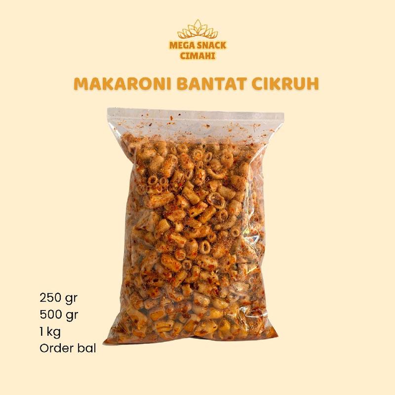 Makaroni bantat cikruh pedas gurih 250gr 500gr 1kg 1 bal | Mega snack ...
