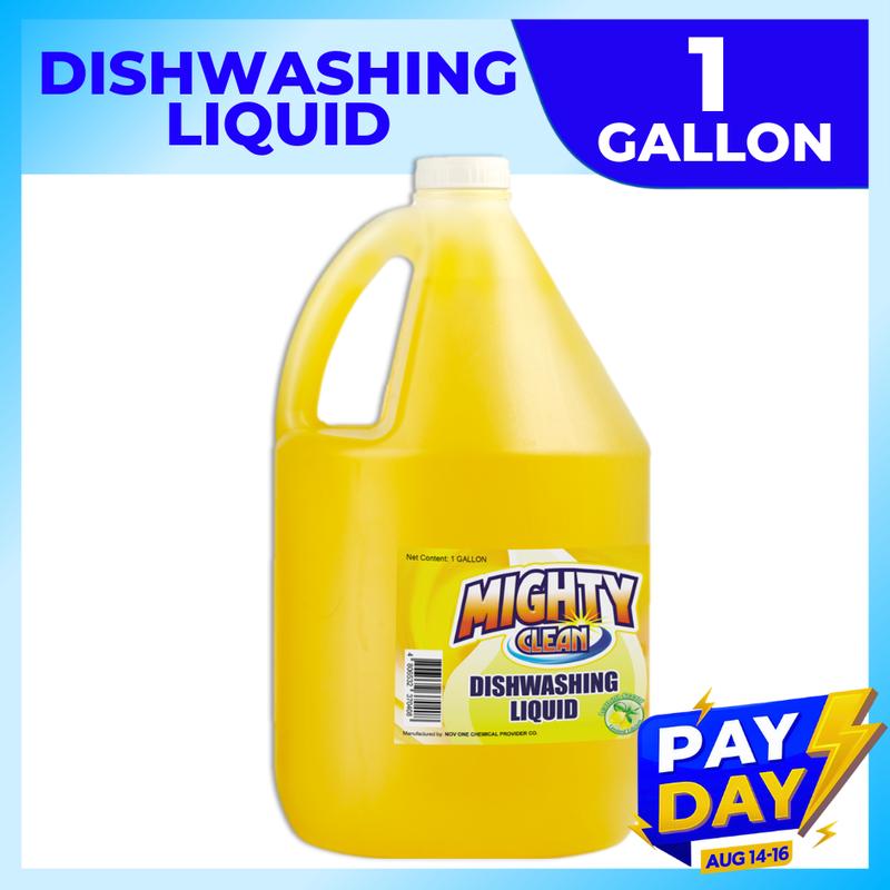 1 GALLON Mighty Clean Dishwashing Liquid Lemon - DWL (yello - TikTok ...
