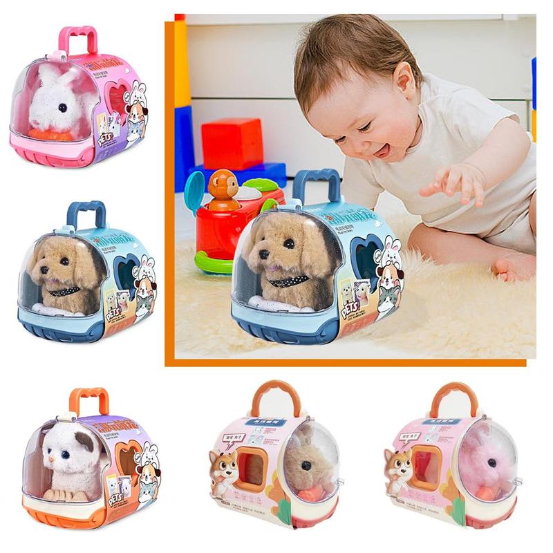 Electric Cute Plush Pet Toy Set For Toddlers Learn To Crawl 2023 ...