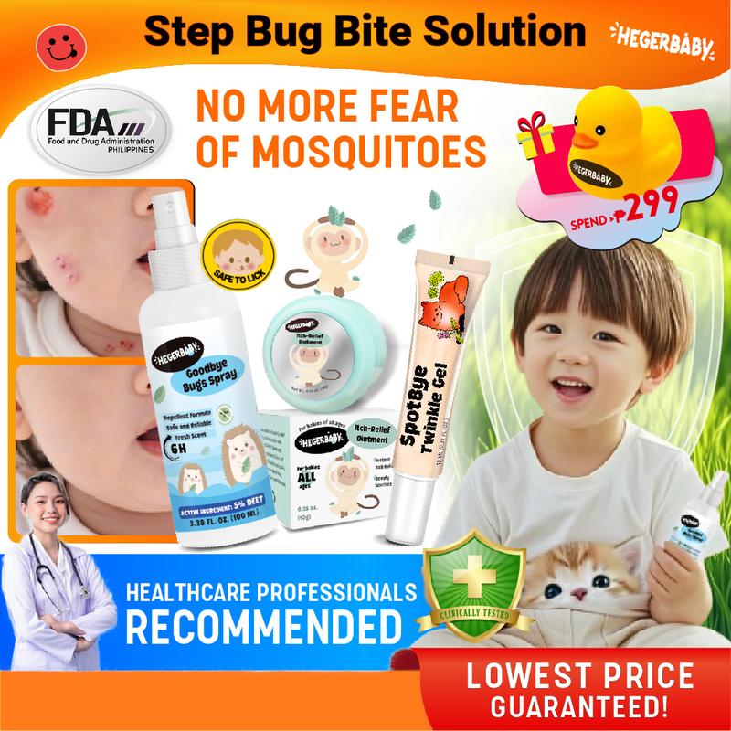Hegerbaby Bugs Spray + Soothing Balm + Scar Gel | Mosquito Repellent, - TikTok Shop Philippines