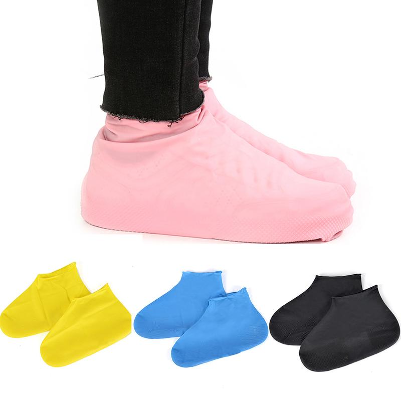 1 Pair Shoe Covers Reusable Latex Overshoes Waterproof Boot Protector ...