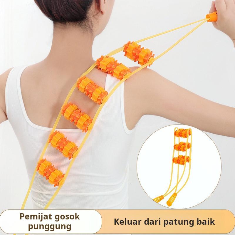 Manual rolling back stretch bar, self-massage back tool, trapezius ...